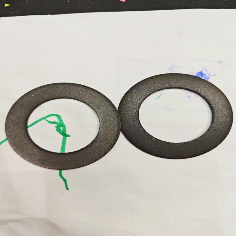 Черные износостойкие поршневые кольца для безмасляного компрессора 2 шт. 62x48x0.8