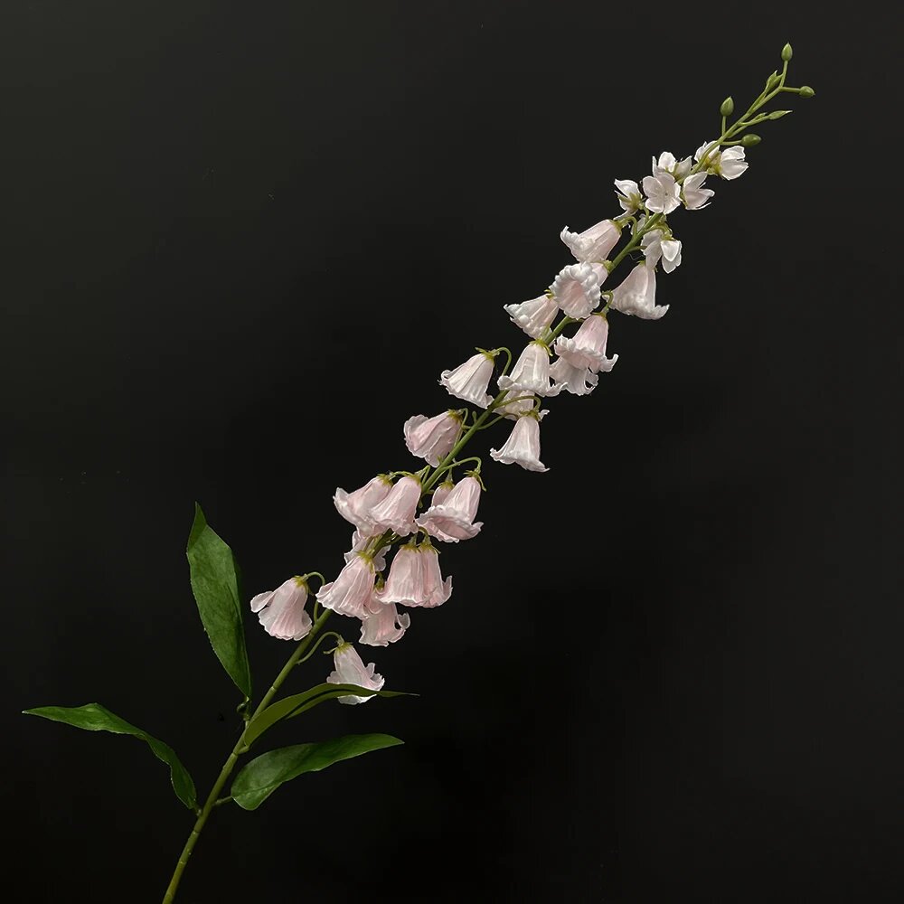 Солнечный, ветки лилии, цветы колокольчика, искусственные цветы, шелк Белый, Light Pink