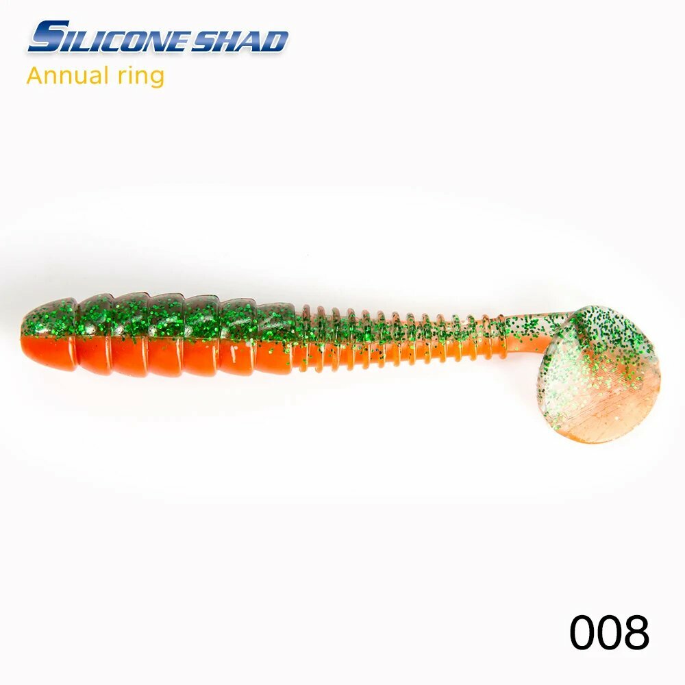 Hunthouse Easy Shiner Shad Zander Baits мягкая приманка 85 мм / 95 мм Оранжевый, 95mm, 008