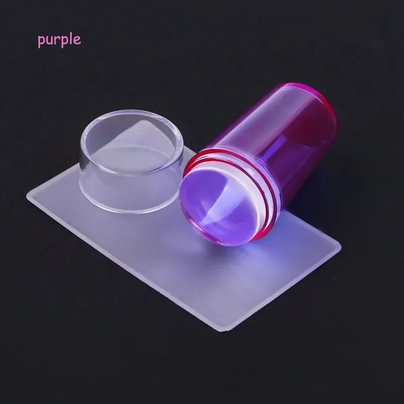 Силиконовый штамп для ногтей, purple