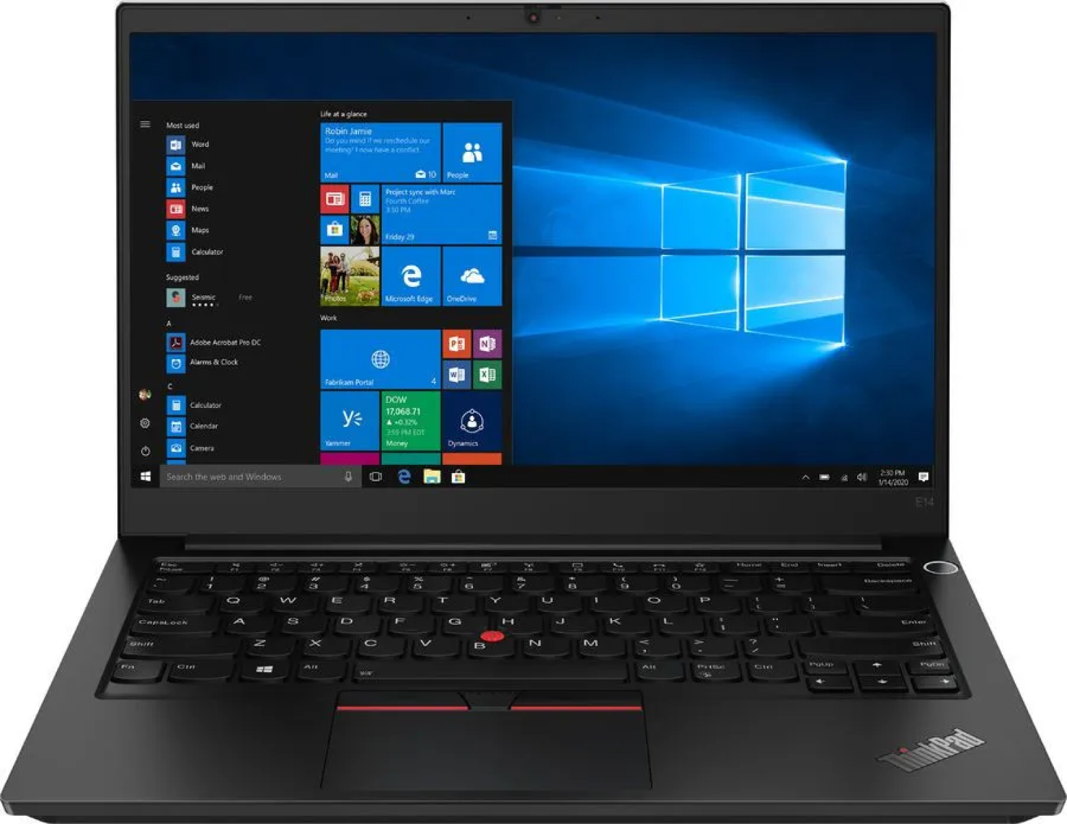 Ноутбук Lenovo Thinkpad E14 Gen2, 14", Intel Core i5 1135G7 4.2ГГц, 4-ядерный, 16ГБ DDR4, 1TB SSD NVME, Nvidia Geforce MX450-2gb, Intel Iris Xe graphics Win11, серый, русский