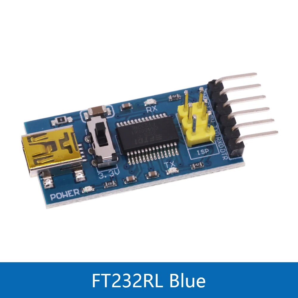 FTDI FT232RL USB к TTL Адаптер Синий, Blue