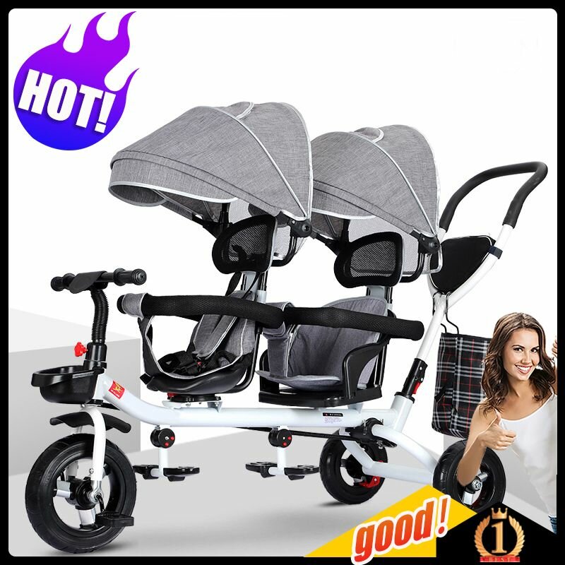 Детская двойная универсальная коляска