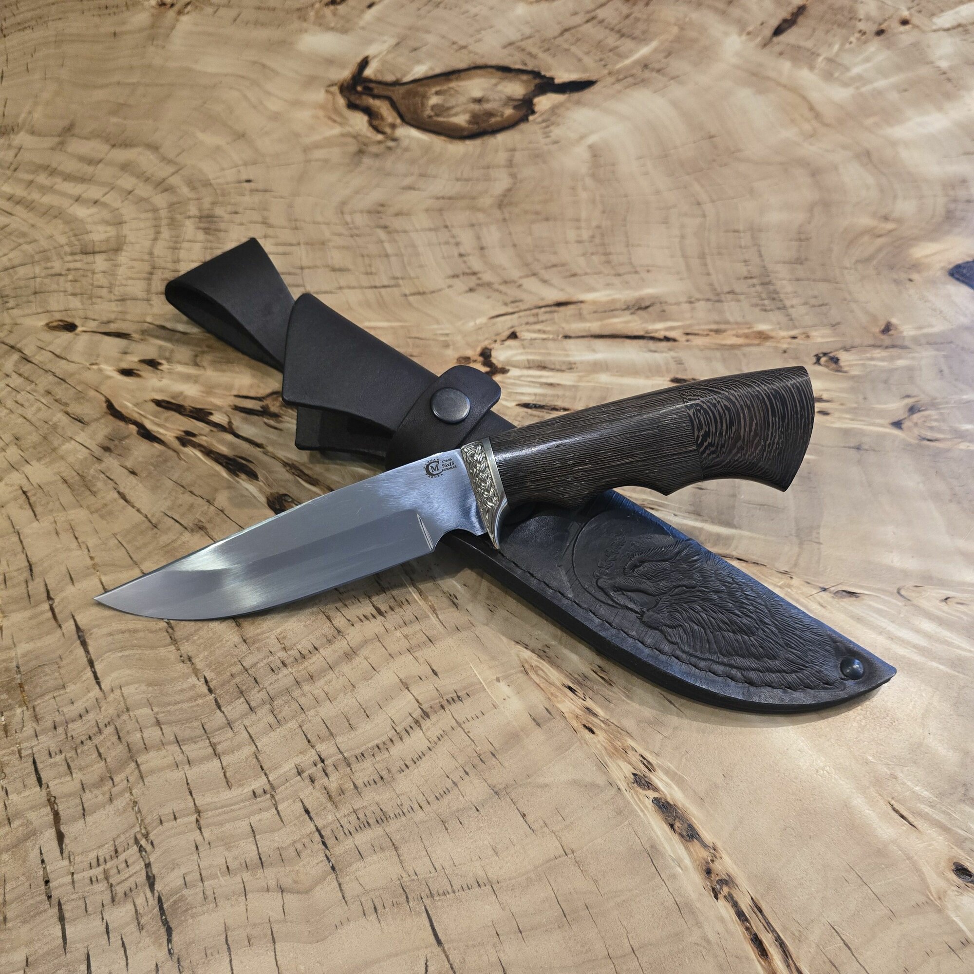 Нож Легионер, сталь 95Х18, рукоять венге, литье, Мастерская Семина