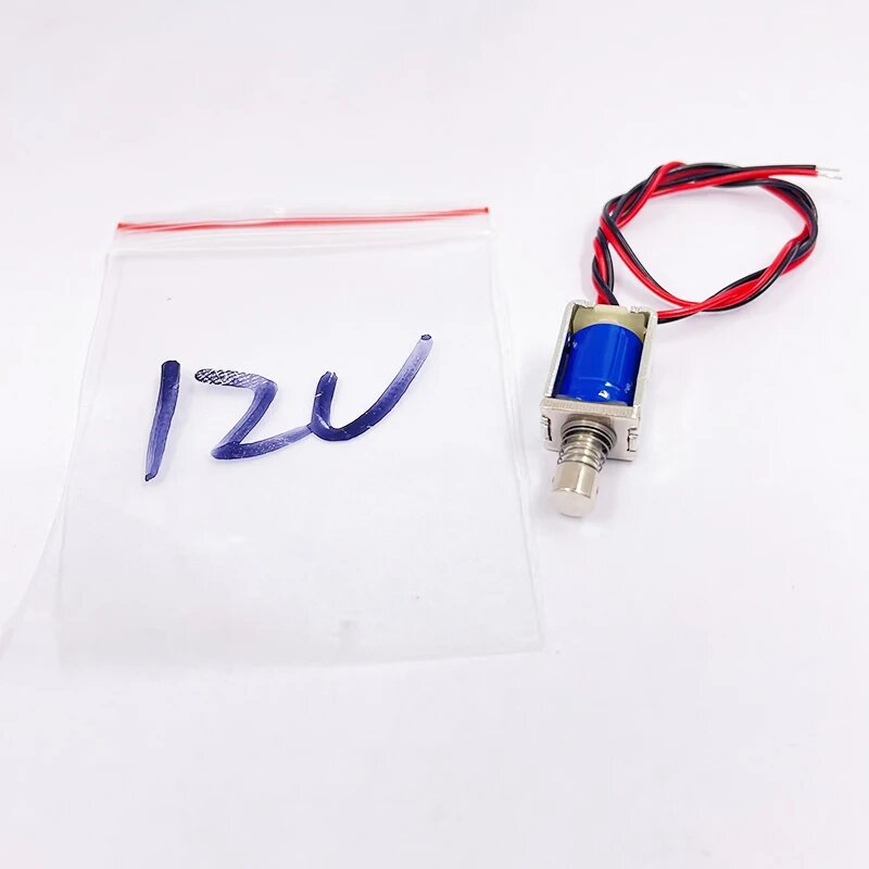 1 шт, 8 мм * 10 мм, крошечный двухтактный квадратный мини-соленоидный электромагнит постоянного тока 3 В/6 В/9 В/12 В, сквозной электромагнит, ход 4 мм