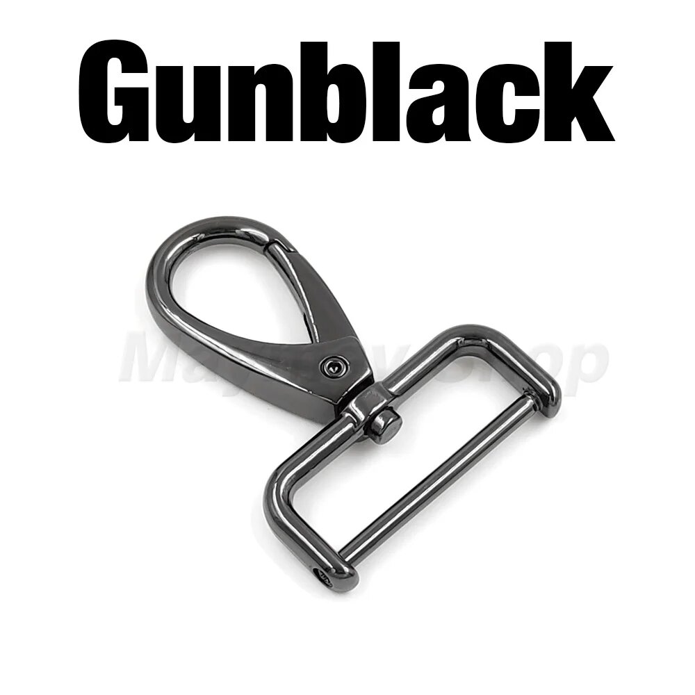 Металлические съемные пряжки карабины 16/20/26/32/38 мм Черный, 38mm, Gunblack