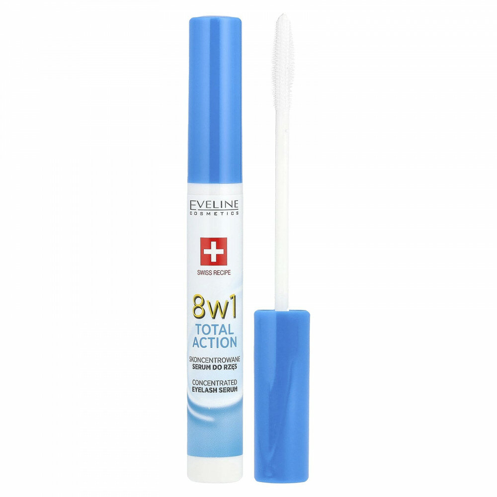 Eveline Cosmetics, 8w1 Total Action Lash Treatments, 10 мл (0,35 жидк. унц.)