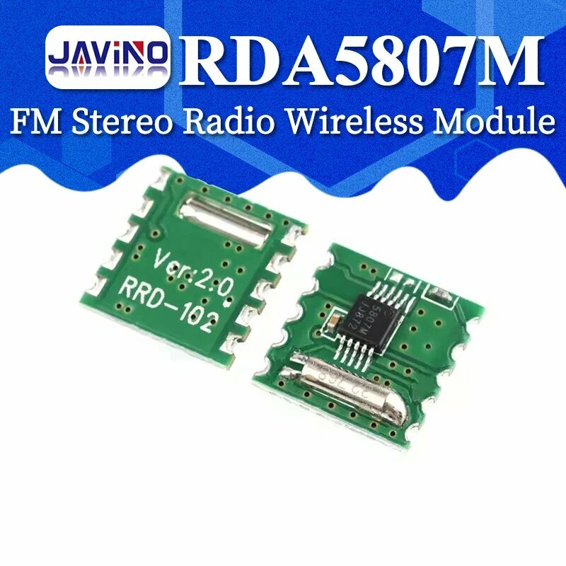 2 шт, беспроводной модуль FM стерео радио RDA5807M для Arduino RRD-102V2.0 для Arduino RRD-102 V2.0 2,7-3,6 V DC RDA5807