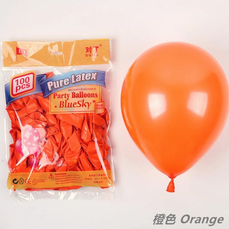 Воздушные шары YHZNXH 10 дюймов Оранжевый, I, 30PCS