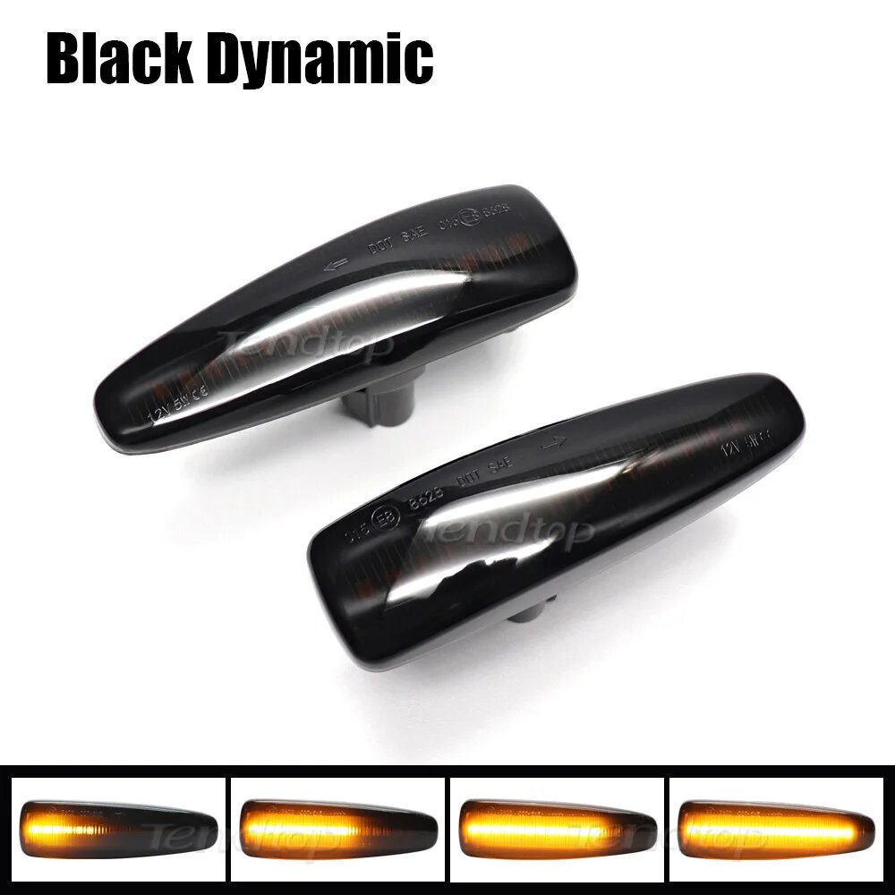 Динамические поворотники Black для Mitsubishi Outlander, Lancer, Mirage