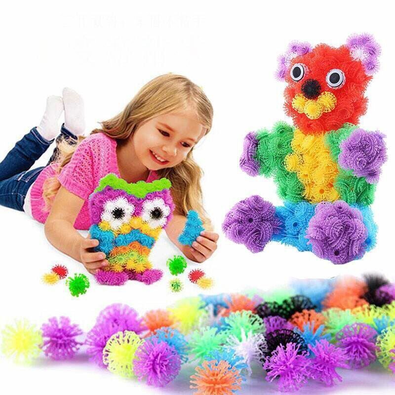 Конструктор-липучка Bunchems (Банчемс), 1200 деталей, коробка упаковка