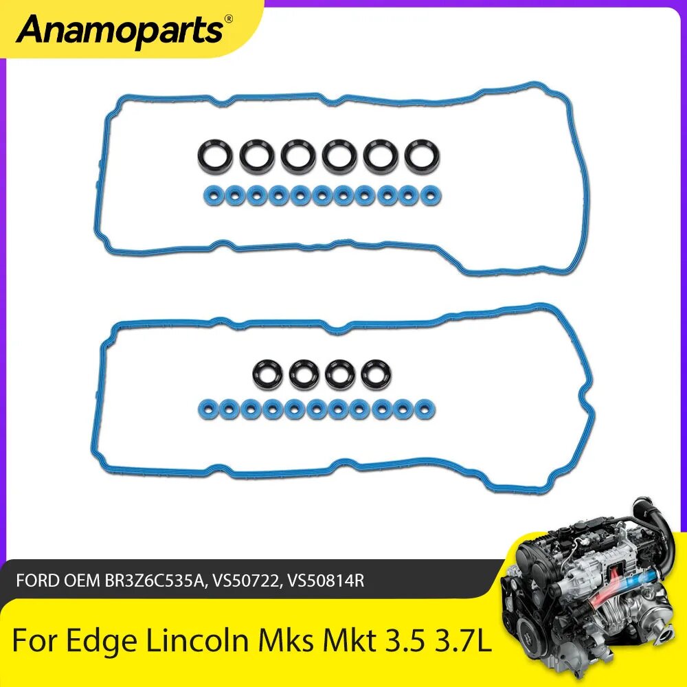 Прокладка крышки клапана для 11-15 Ford Edge Explorer Lincoln MKS MKT MKZ 3,5 3.7L
