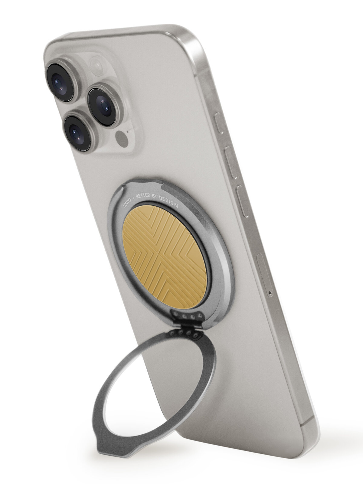 Uniq магнитный держатель GripFit Classic 360 Magnetic Mount & Kickstand Yellow