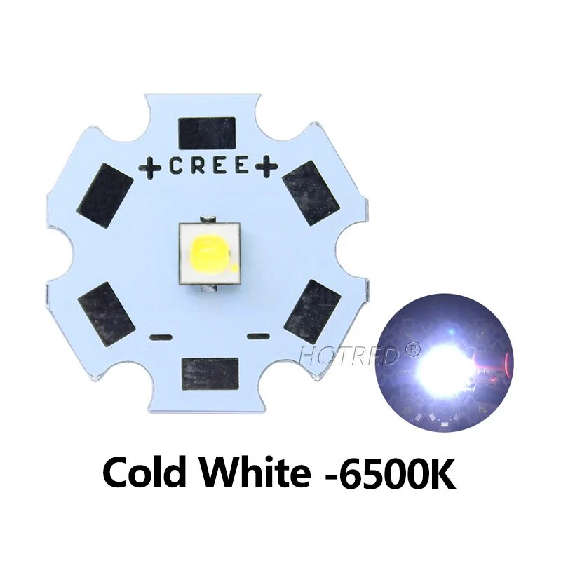 LED бусина Cree 3535, Cold White-6500K, 1 Вт