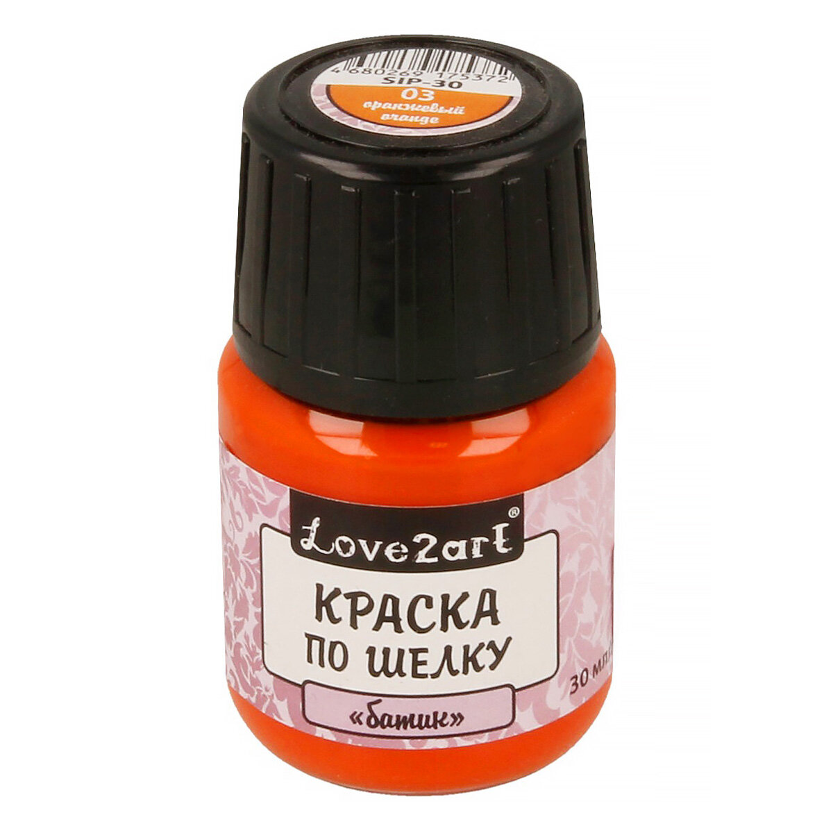 "Love2art" Краска по шелку "батик" SIP-30 30 мл 03 оранжевый