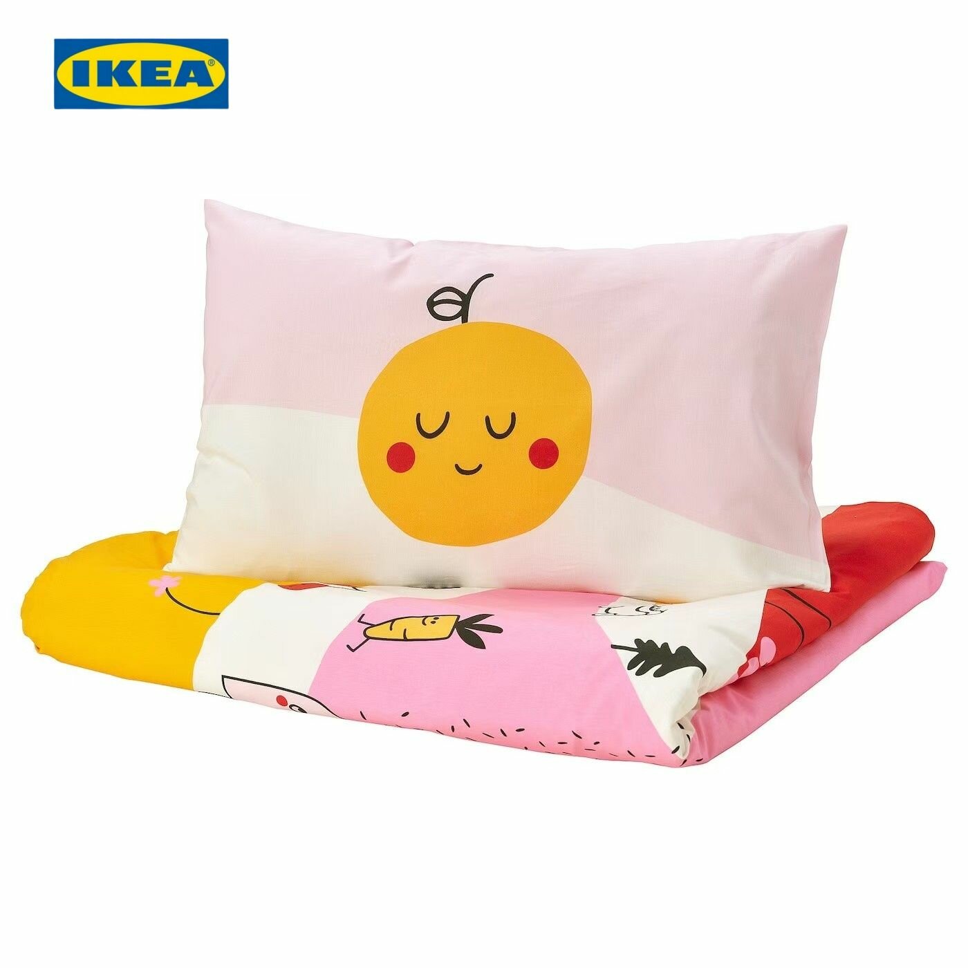 IKEA Пододеяльник и наволочка, 110x125/35x55 см