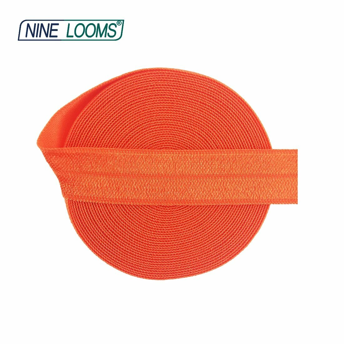 Эластичная лента NINE LOOMS, оранжевый, 5 ярдов