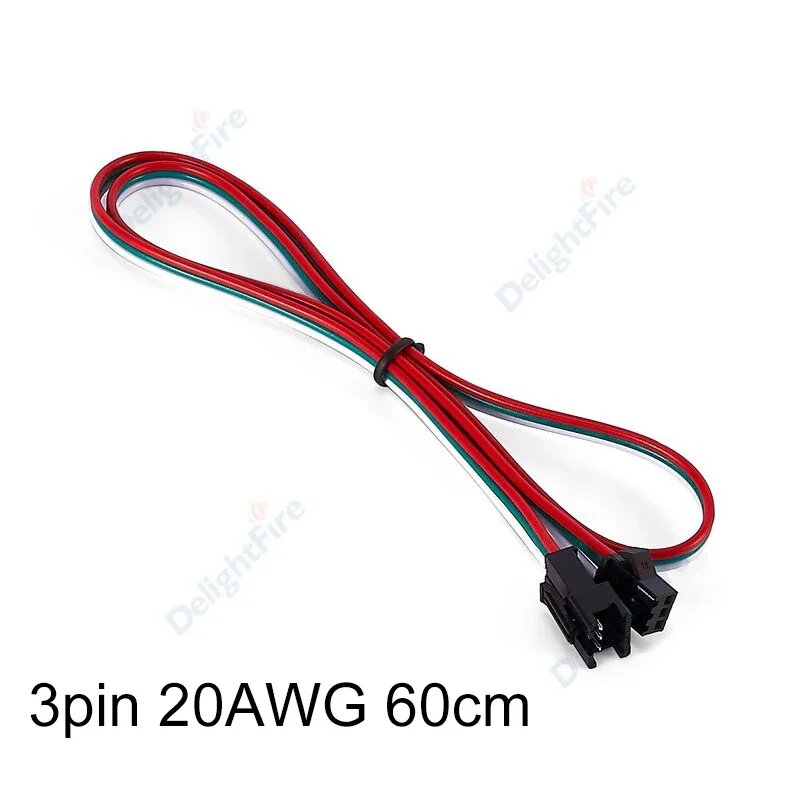 Кабель 3pin 20AWG 60cm DelightFire