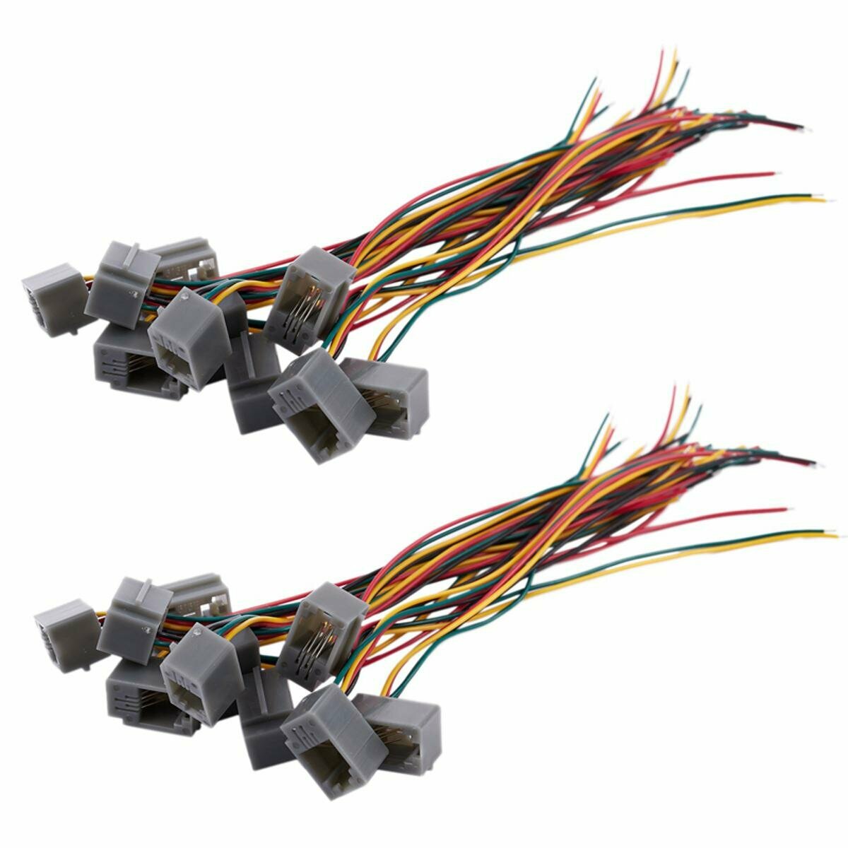 20 шт. 616E 4P4C RJ9 телефонный разъем-адаптер с 4 проводами 8 см