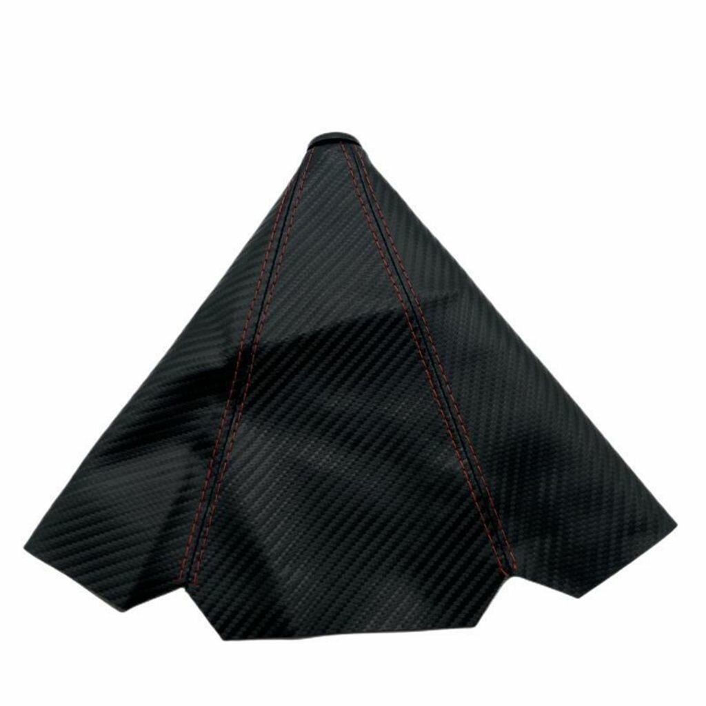 Автомобильный ручной рычаг переключения передач, рычаг переключения передач, пылезащитный чехол, универсальная модель-красная линия-угольный рисунок blackhead carbon