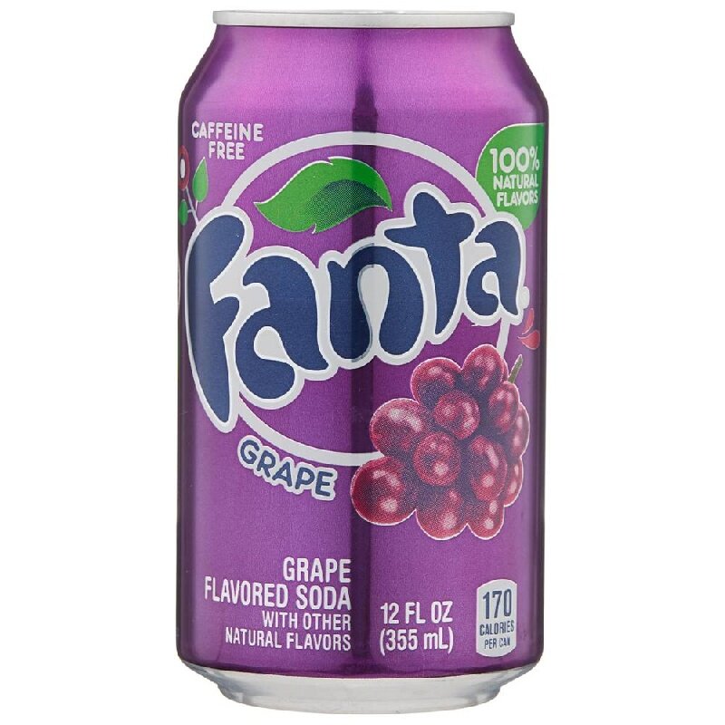 Напиток FANTA GRAPE (США) Виноград сильногазированный /жесть/ 0,355
