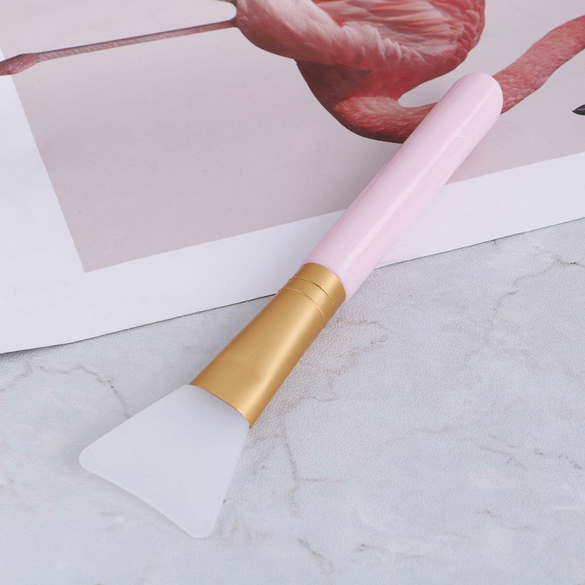 Грязевая маска для лица, плоская кисть, силиконовый аппликатор для макияжа, ухода за кожей лица, косметический аппликатор