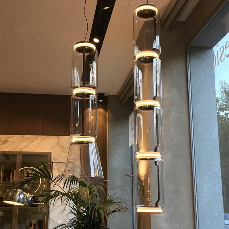 Итальянский ресторан Flos Гостиная люстра Современная простая двойная люстра