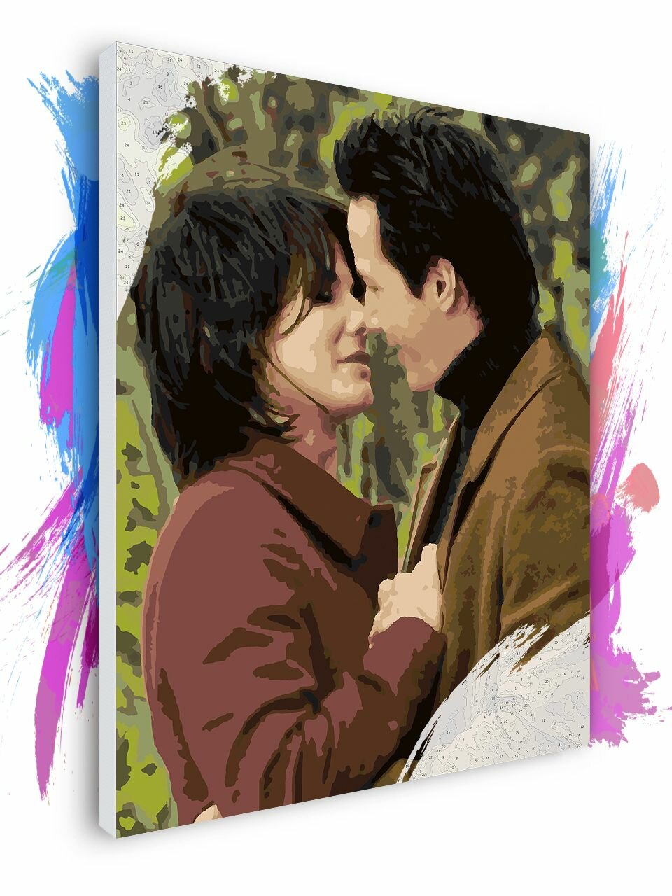 Картина по номерам на холсте Дом у озера, 40 х 50 см