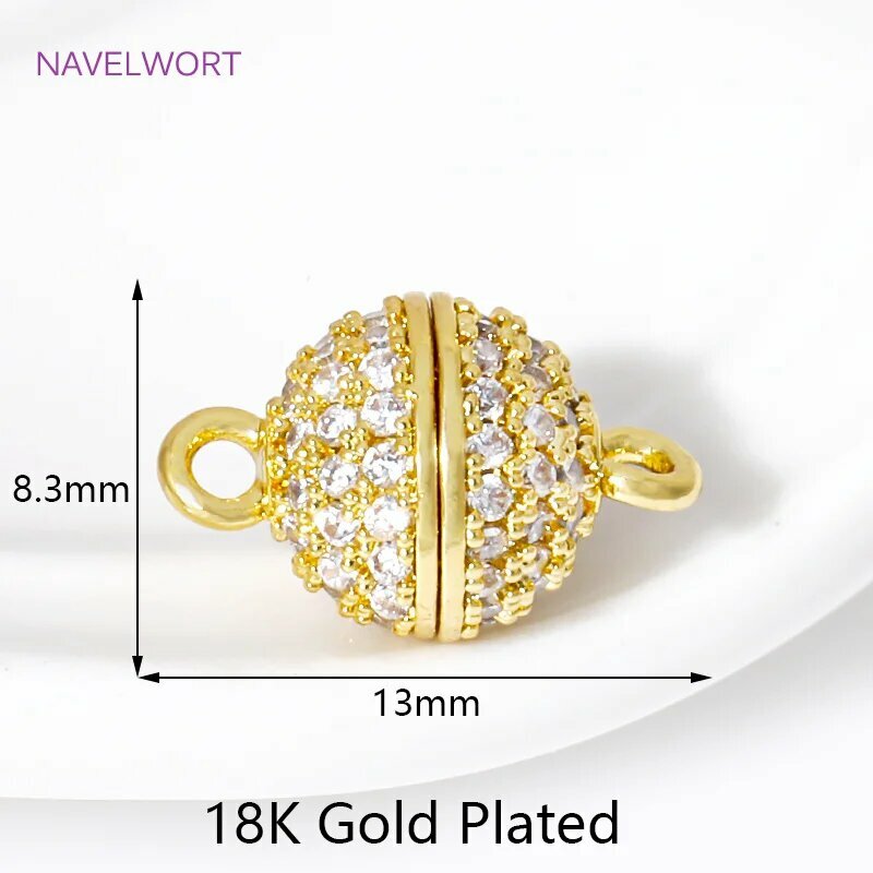 Магнитные застежки NAVELWORT 18K Gold Plated 13x8.3 мм