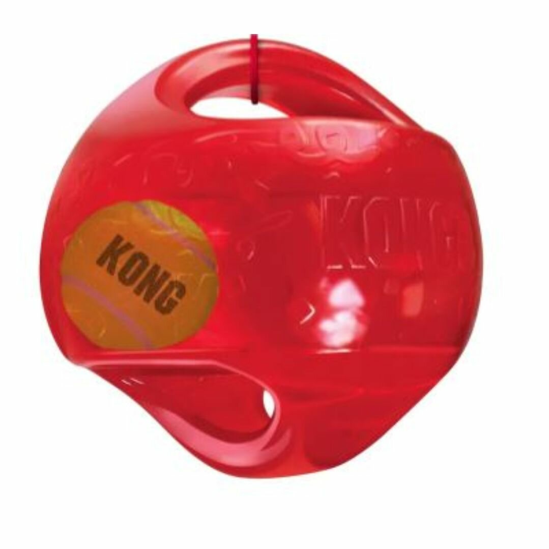 KONG игрушка для собак Jumbler Мячик L/XL, синтетическая резина 18см, красный