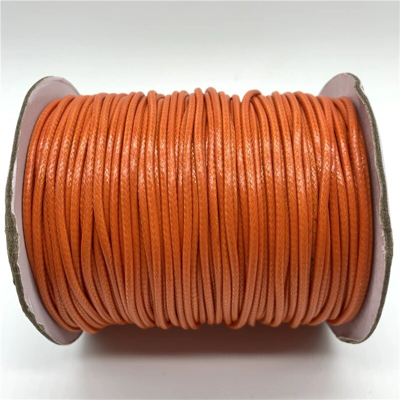 Вощёный хлопковый шнур RYFDBMauve 0,5/0,8/1,0/1,5/2,0 мм для Оранжевый, 0.8mm 10yards, Orange