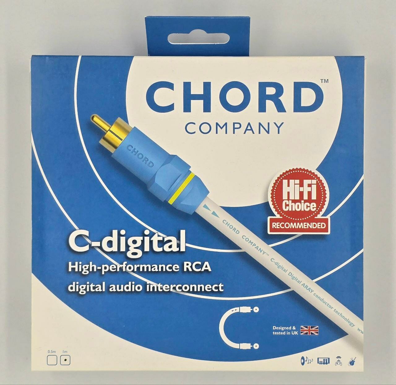 Кабель коаксиальный RCA - RCA Chord C-digital digital audio RCA 1.0m