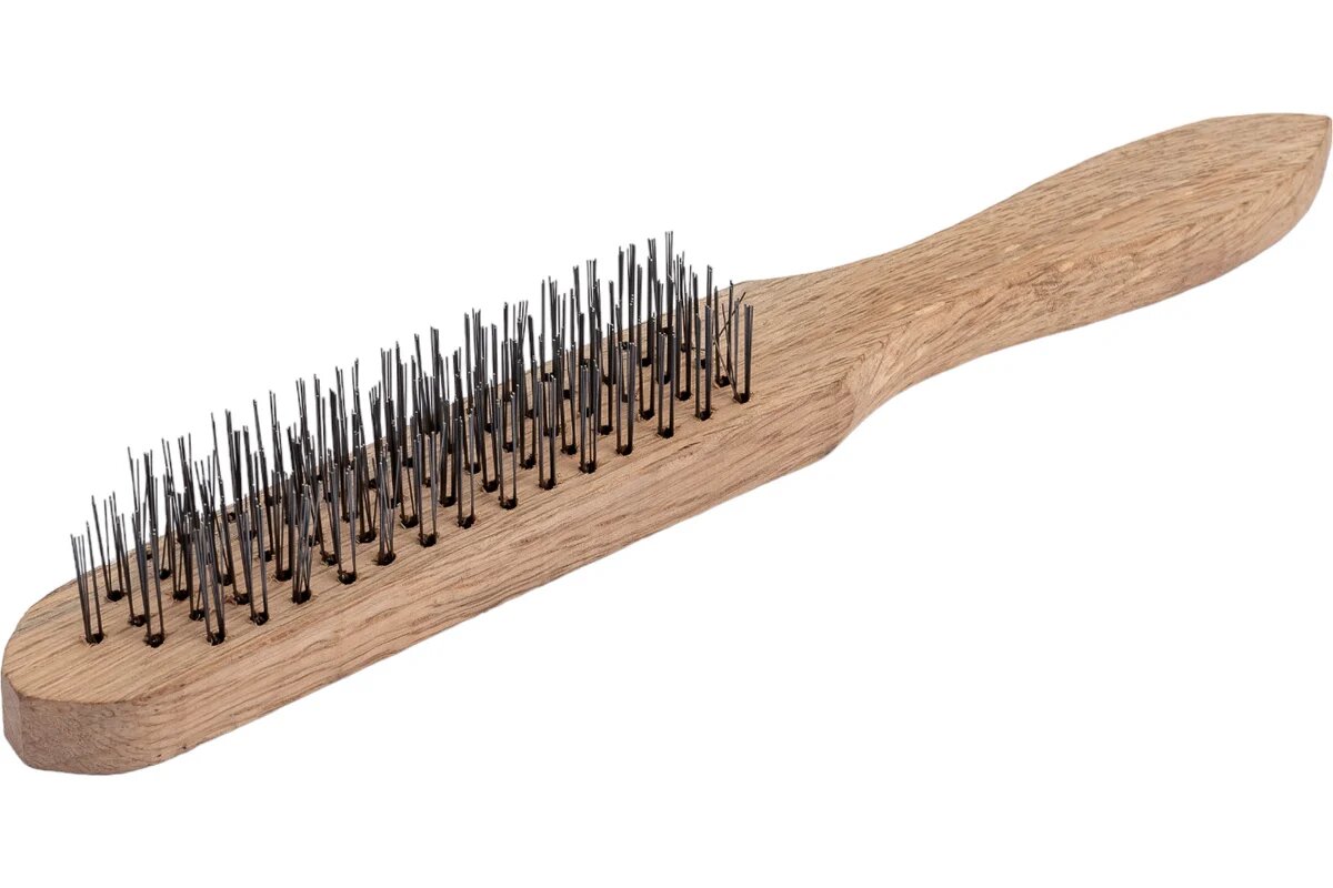 GROSSMEISTER 010601004 5-рядная металлическая щетка для чистки и зачистки поверхностей