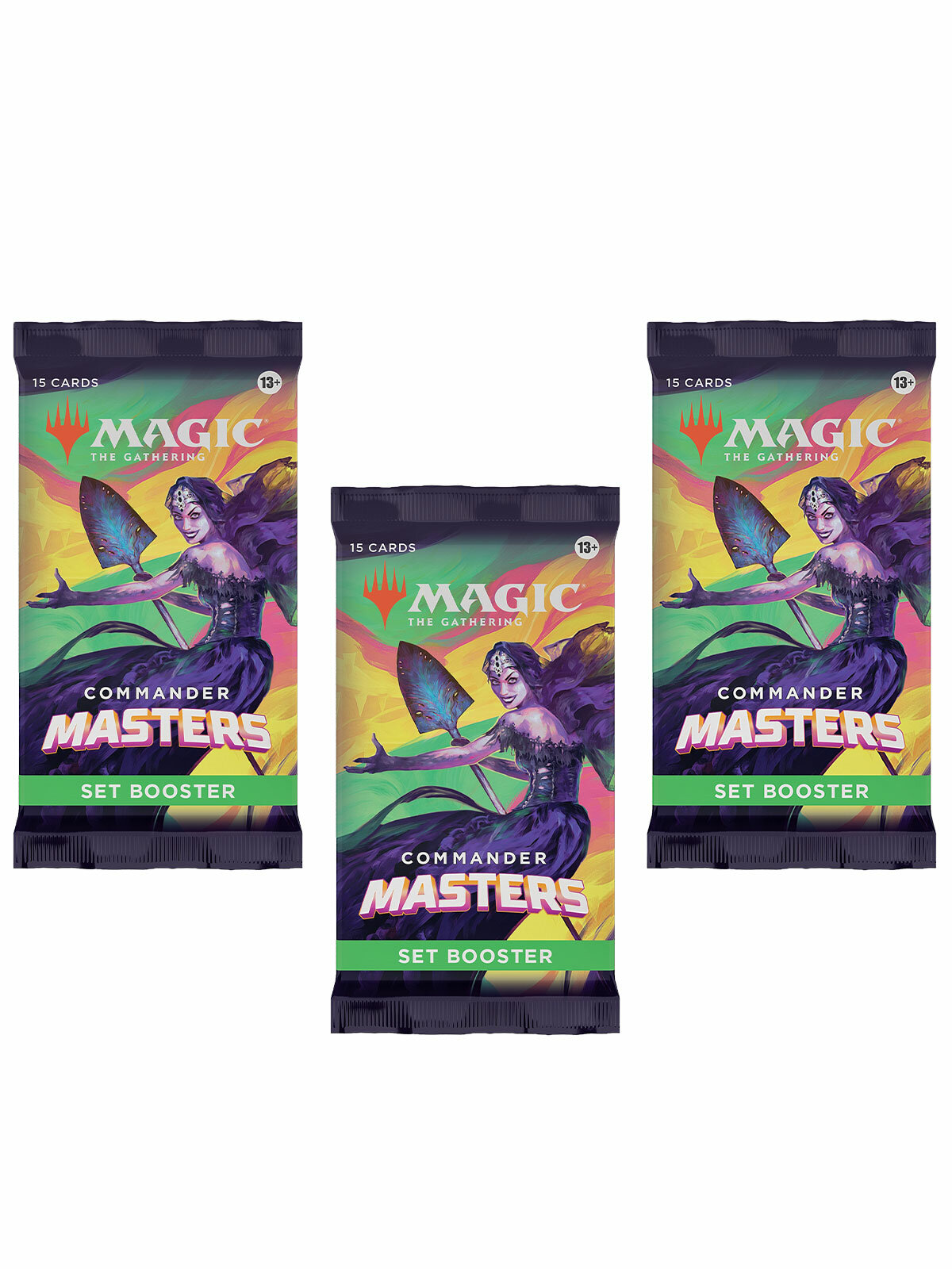 Magic The Gathering: 3 СЕТ-бустера MTG издания Commander Masters на английском