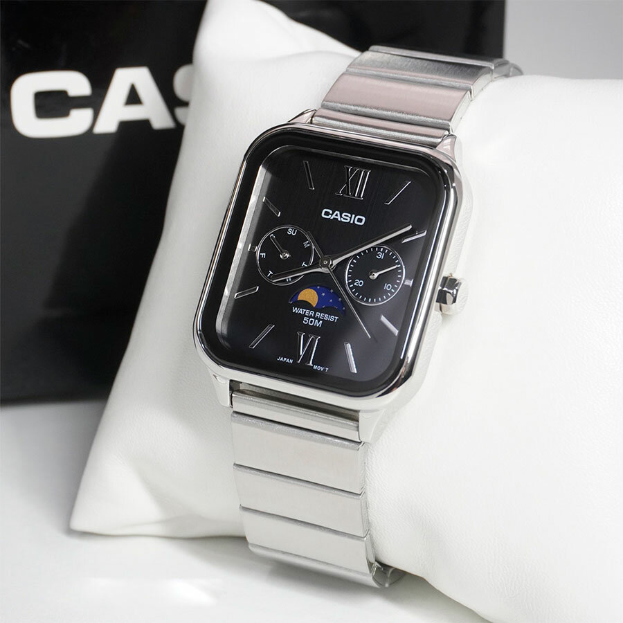 Наручные часы CASIO Collection, серебряный, черный — фото 1