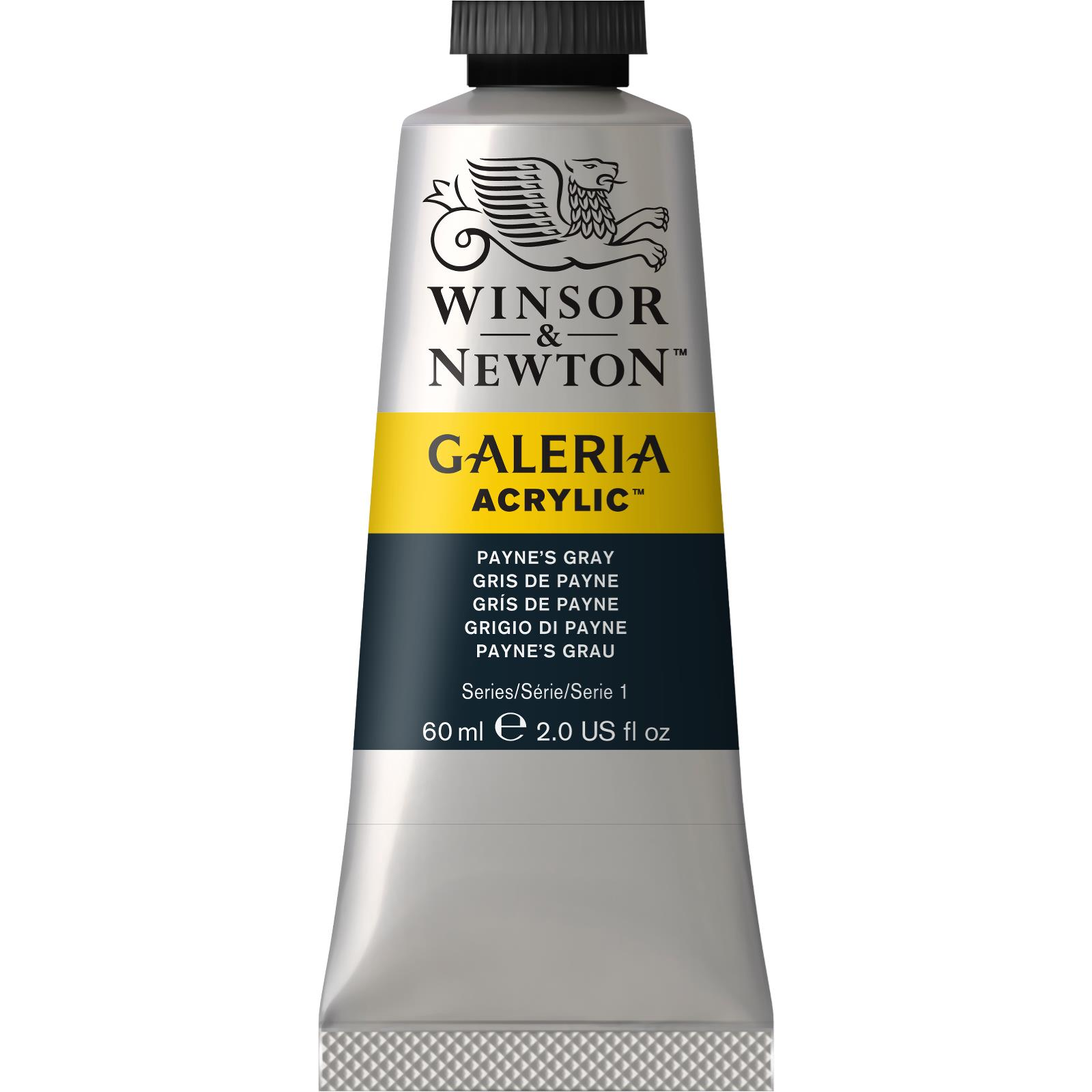 Краска акриловая художественная Winsor&Newton "Galeria", туба 60 мл, серый Пэйнес