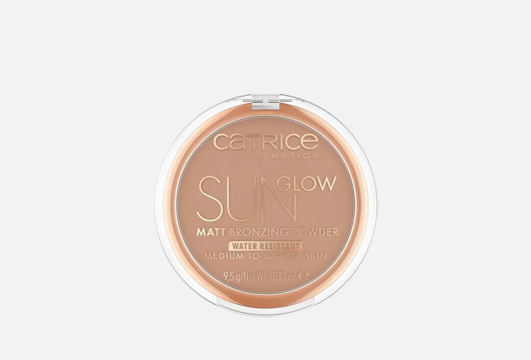 Пудра матирующая с эффектом загара Catrice Sun Glow Matt Bronzing Powder, оттенок 35, 9.5 г