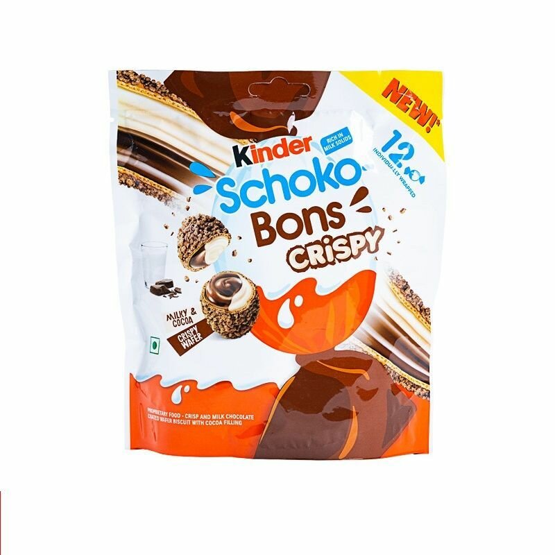 Конфеты Kinder Schokobons Crispy в хрустящей посыпке 67,2 г