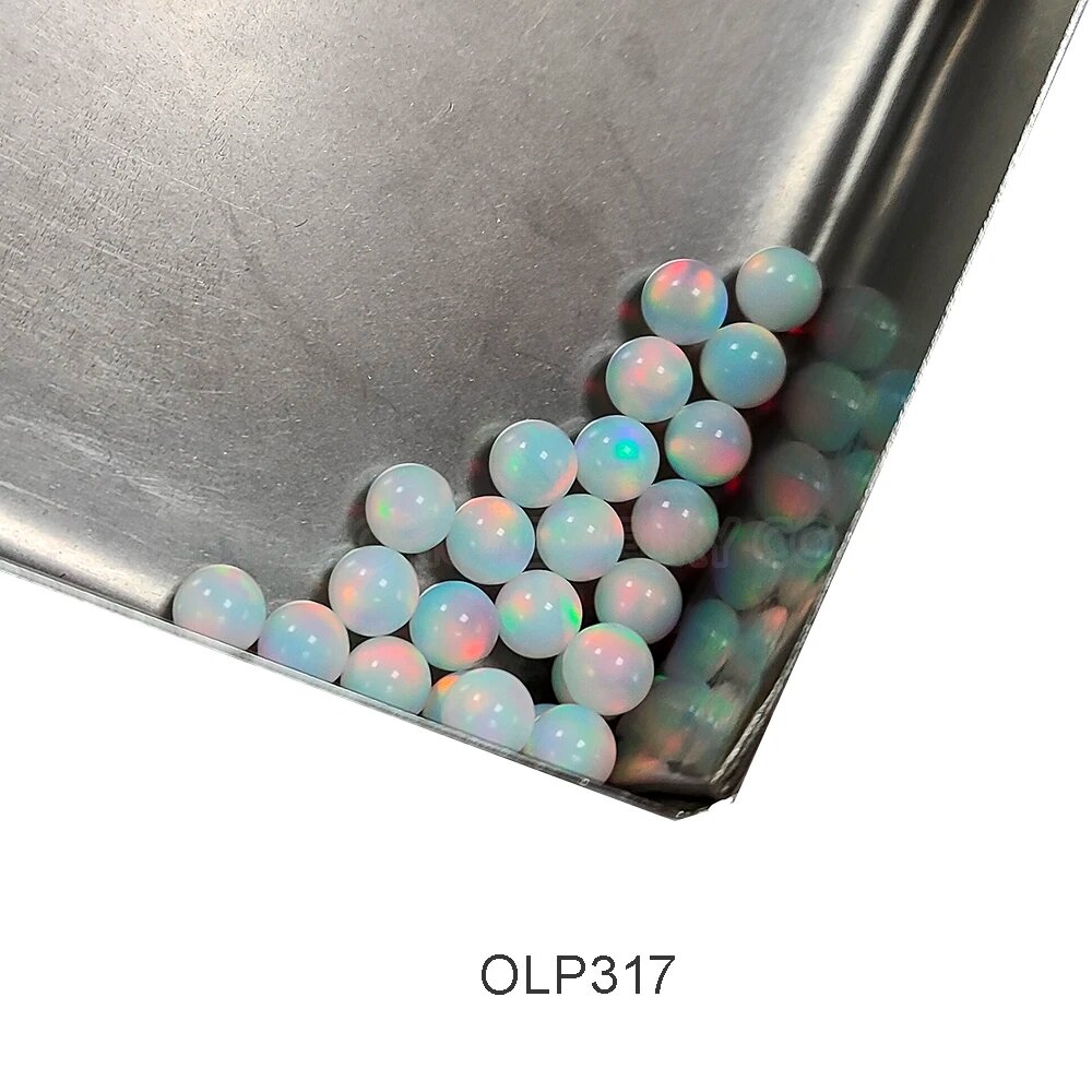 Синтетические опаловые бусины OLP308-321 3mm--20 pieces, OLP317--no hole