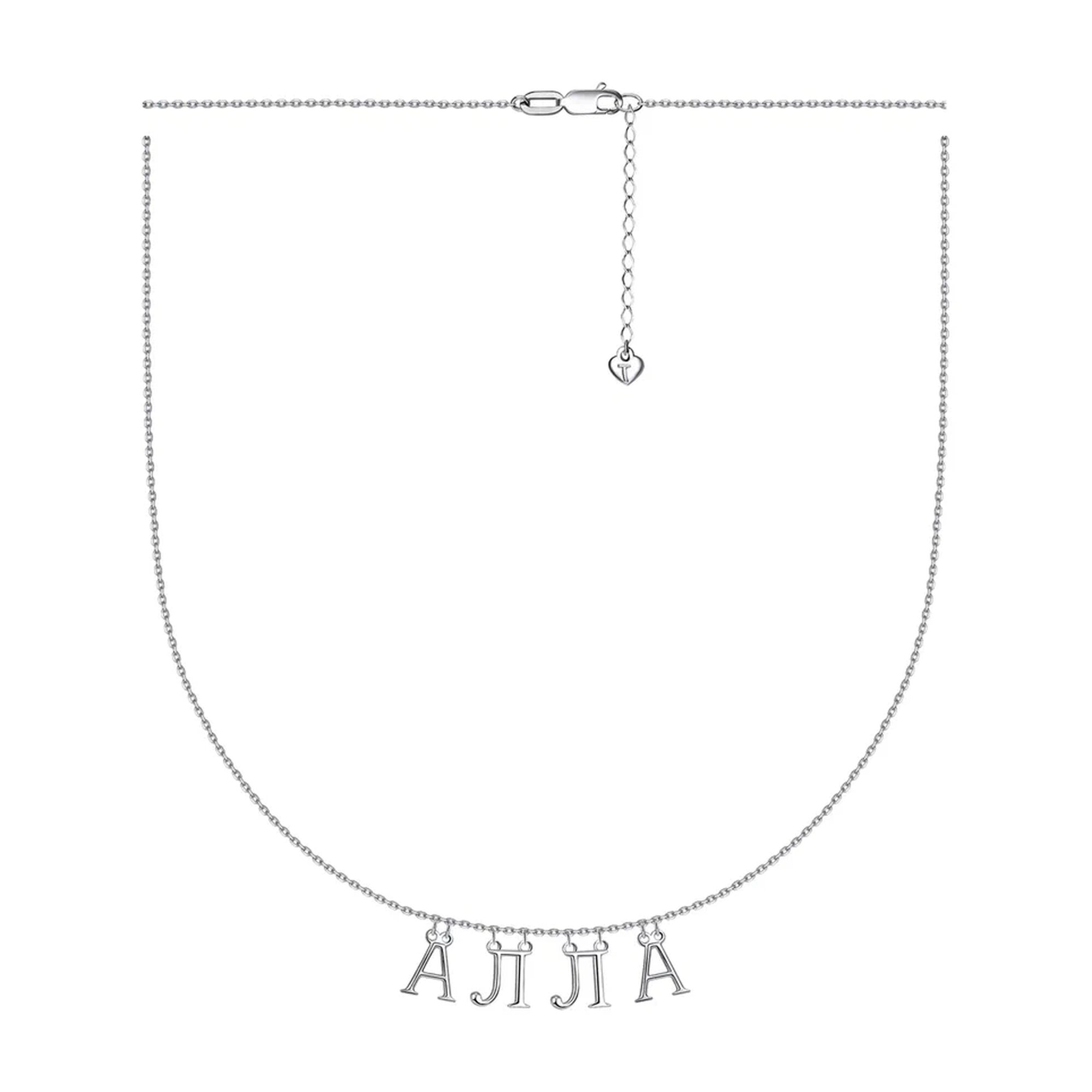 Колье, серебро, 925 проба, родирование