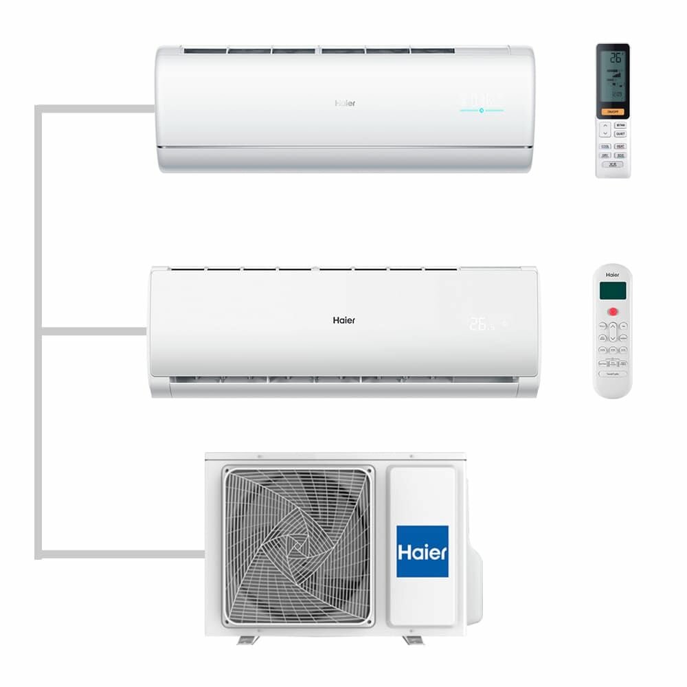 Мульти сплит-система настенная Haier AS25S2SJ2FA-W/AS07TS6HRA-M/2U40S2SM1FA Inverter