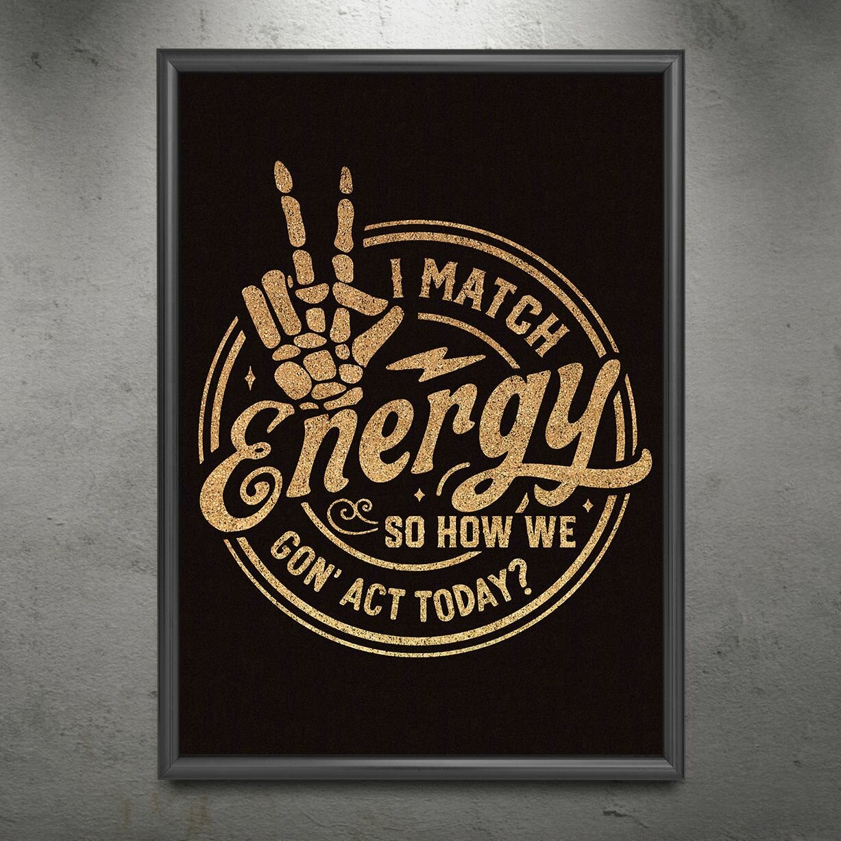 Постеры для интерьера. Постер с надписью. Energy