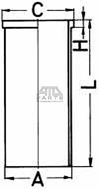 Гильза окончательно обработанная Deutz BF4M/6M 2012, TCD 2012 L4/L6 2V/4V Euro 3 d101.0 STD KS