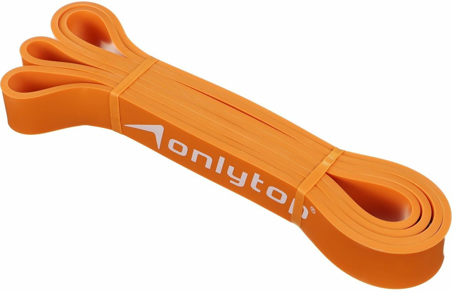 Эспандер ленточный для тренировок и занятий фитнесом, многофункциоанльная резинка для пилатеса, 208 х 2,9 х 0,5 см, 11-36 кг, цвет оранжевый