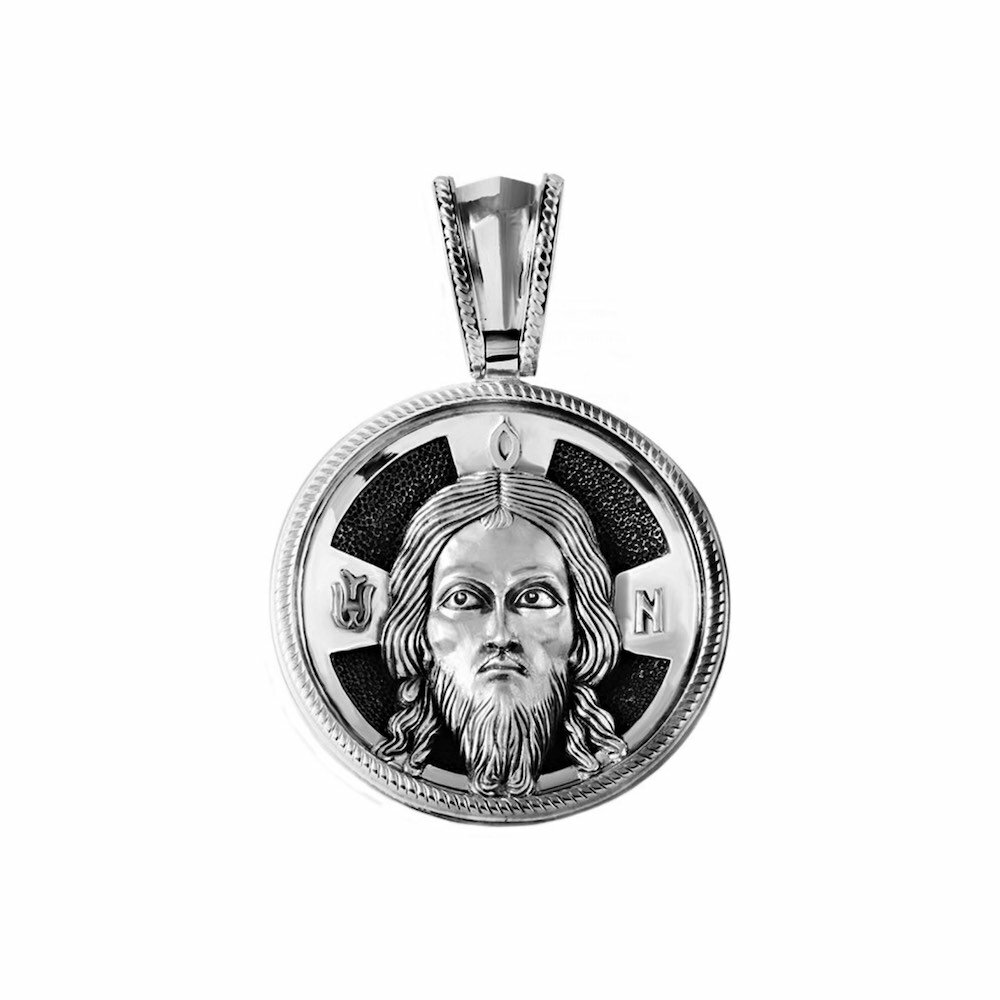 Иконка, серебро, 925 проба, чернение