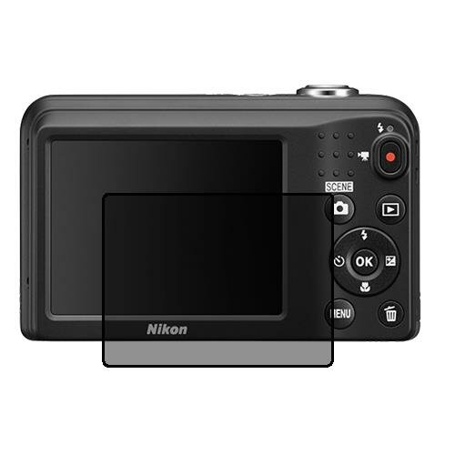 Скрин Мобайл защитный экран для фотоаппарата Nikon Coolpix L31 из нано стекло 9H приватное