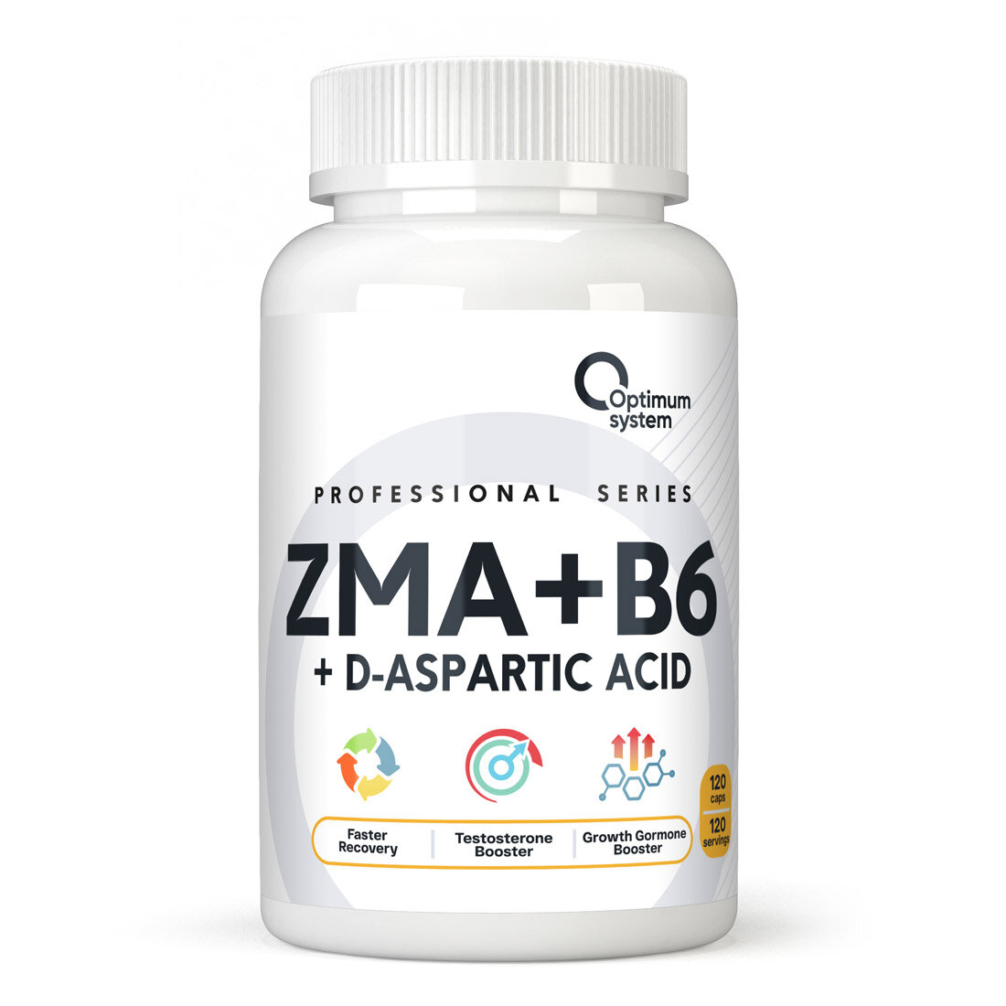 Optimum System ZMA + B6, 120 капс.