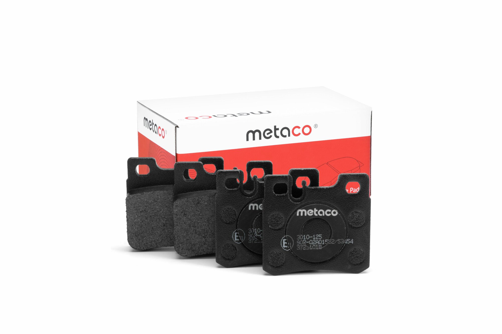 Колодки тормозные задние дисковые к-кт Metaco 3010-125