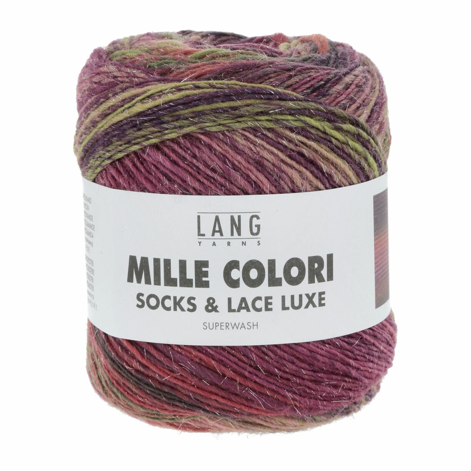 Носочная пряжа Lang Mille Colori Socks & Lace Luxe (859.0204) 1 моток