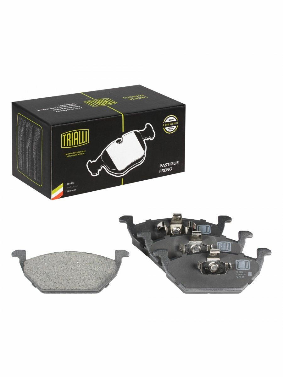 Колодки тормозные дисковые передние TRIALLI PF1802 для а/м AUDI A1 /A3, SKODA FABIA/OCTAVIA